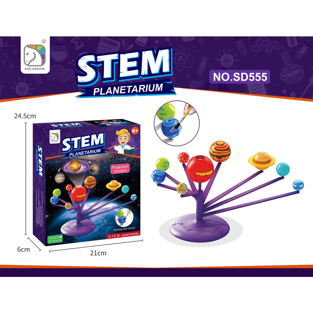 Solar System Dynamic Planet Planetarium Rotating Planets Toys for Kids ...