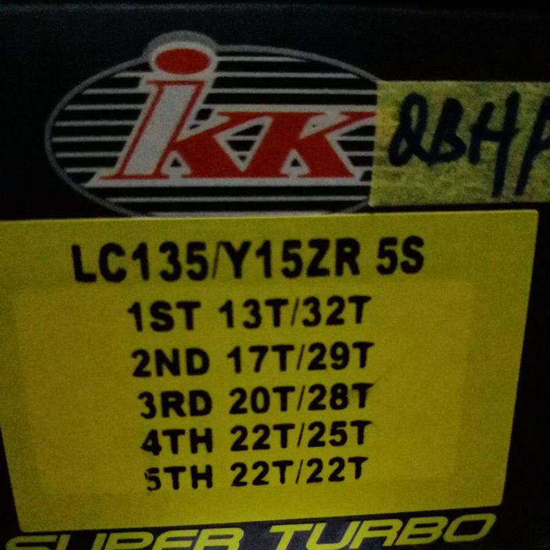 IKK racing gear box LC135 5 speed/ Y15ZR SR1 6 speed/ Y15ZR SR2/Y15ZR ...