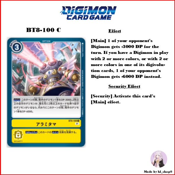 Digimon Card Game BT8-100 C Disaster Blaster | Shopee Malaysia