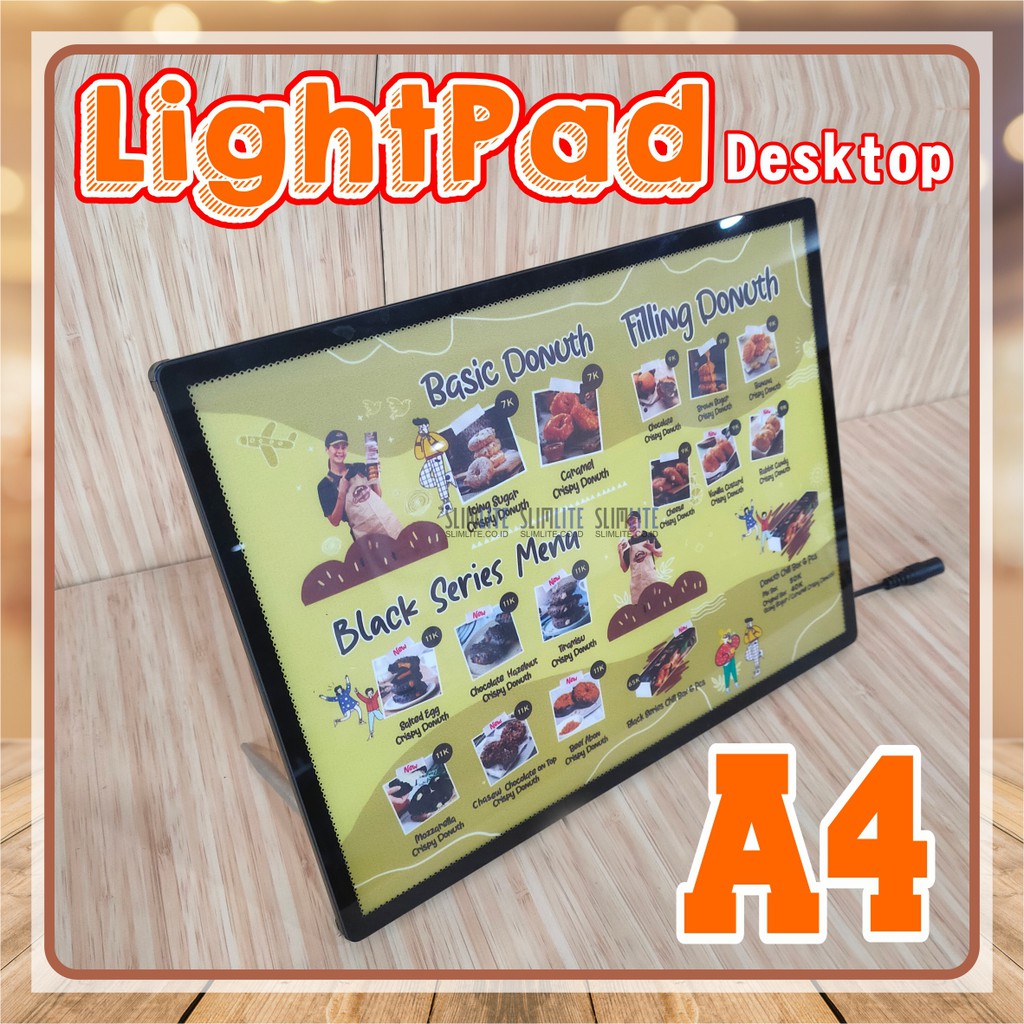 Slimlite Lightpad A4 Desktop - Slim Light Box LED Neon Box Portable ...