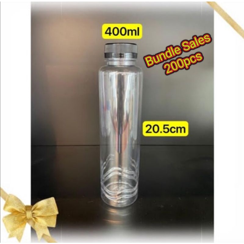 200pcs BORONG/ 400ml Bottle Juice Milk Tea Plastic Pet Bottle Jus Botol ...