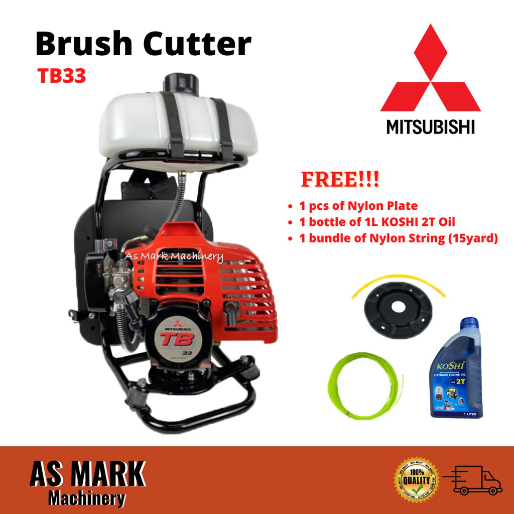 MITSUBISHI TB33 100% Original [Made In Japan] Engine Brush Cutter ...