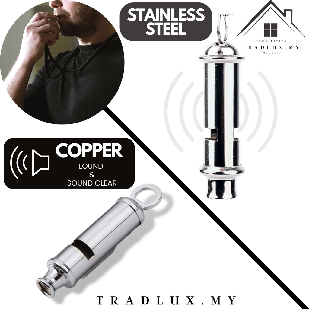 Tradlux Stainless Steel Whistle Referee Sports Training Football ...