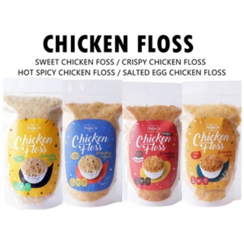 (Halal) Chicken floss Flavour : Spicy, Crispy, Original sweet, seaweed ...