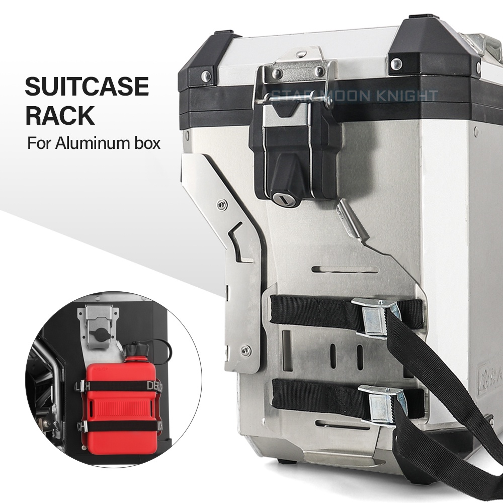 Motorcycles Luggage Side Cases Bracket Suitcase Rack Aluminum box ...