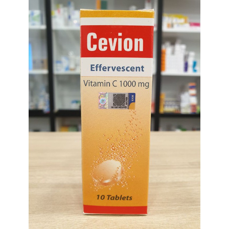 PHARMACY CEVION VITAMIN C 1000MG EFFERVERCENT TABLET 10S (Exp: 03/22 ...