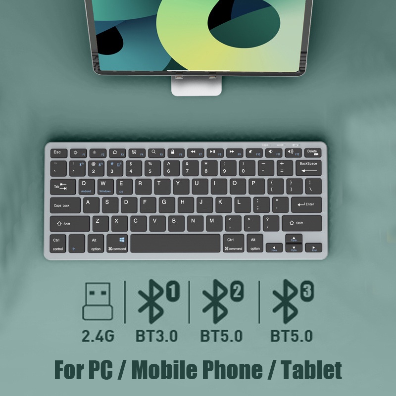 Jomaa Bluetooth Keyboard 2.4G Multimedia Keyboard Mouse Set For Laptop ...
