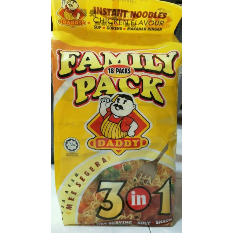 🔥Fast Shipping🔥Daddy Mee 3in1 Family Pack (18pkt x 80g) Ready Stock ...