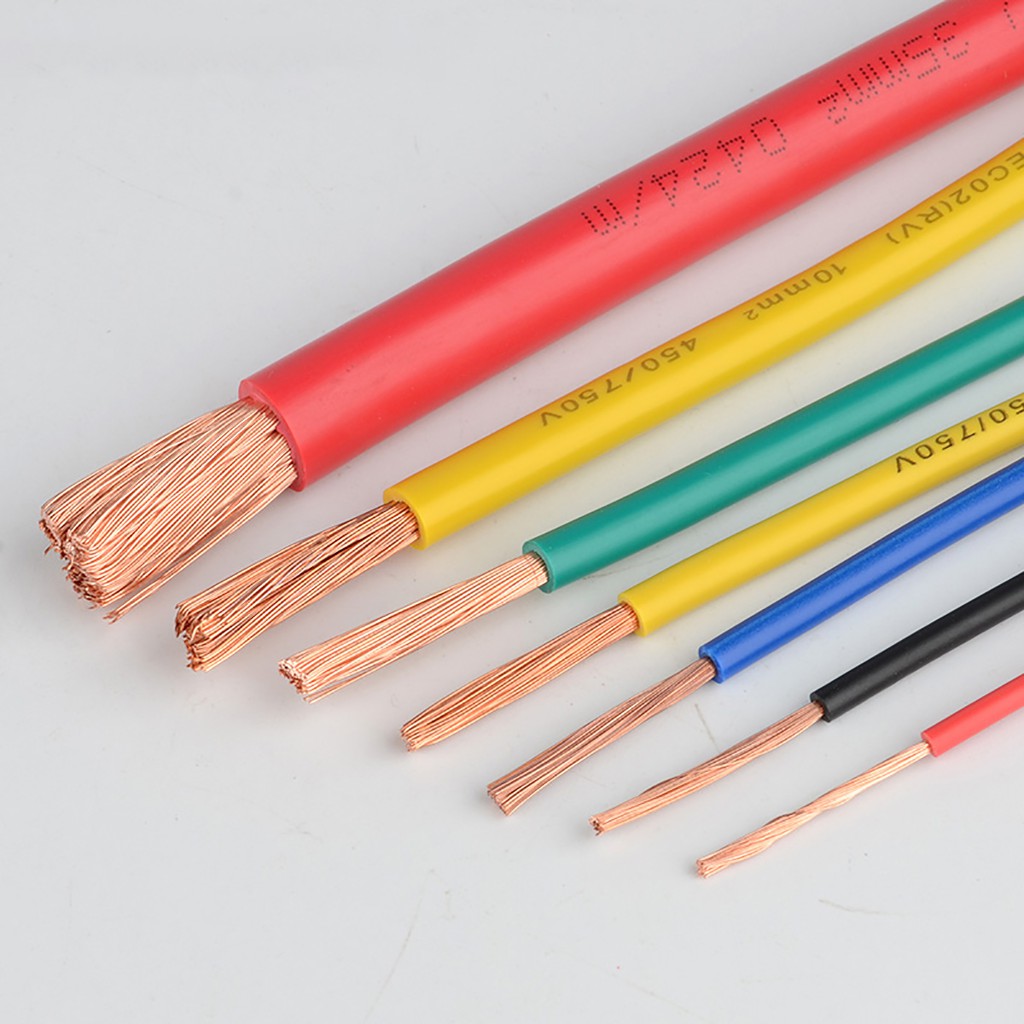 5Meters 0.3mm² 0.5mm² 0.75mm² RV Flaxible Stranded Electrical Wire ...