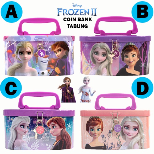 Disney Frozen Coin Bank Large Kids With Lock Cute Tabung Duit Besar ...