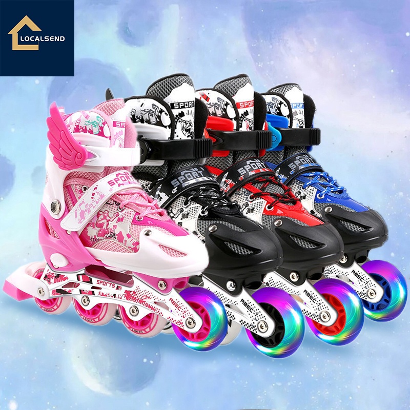 13PCS /7 PCS Roller Skating Shoes for Children Beginner Skating Shoes ...