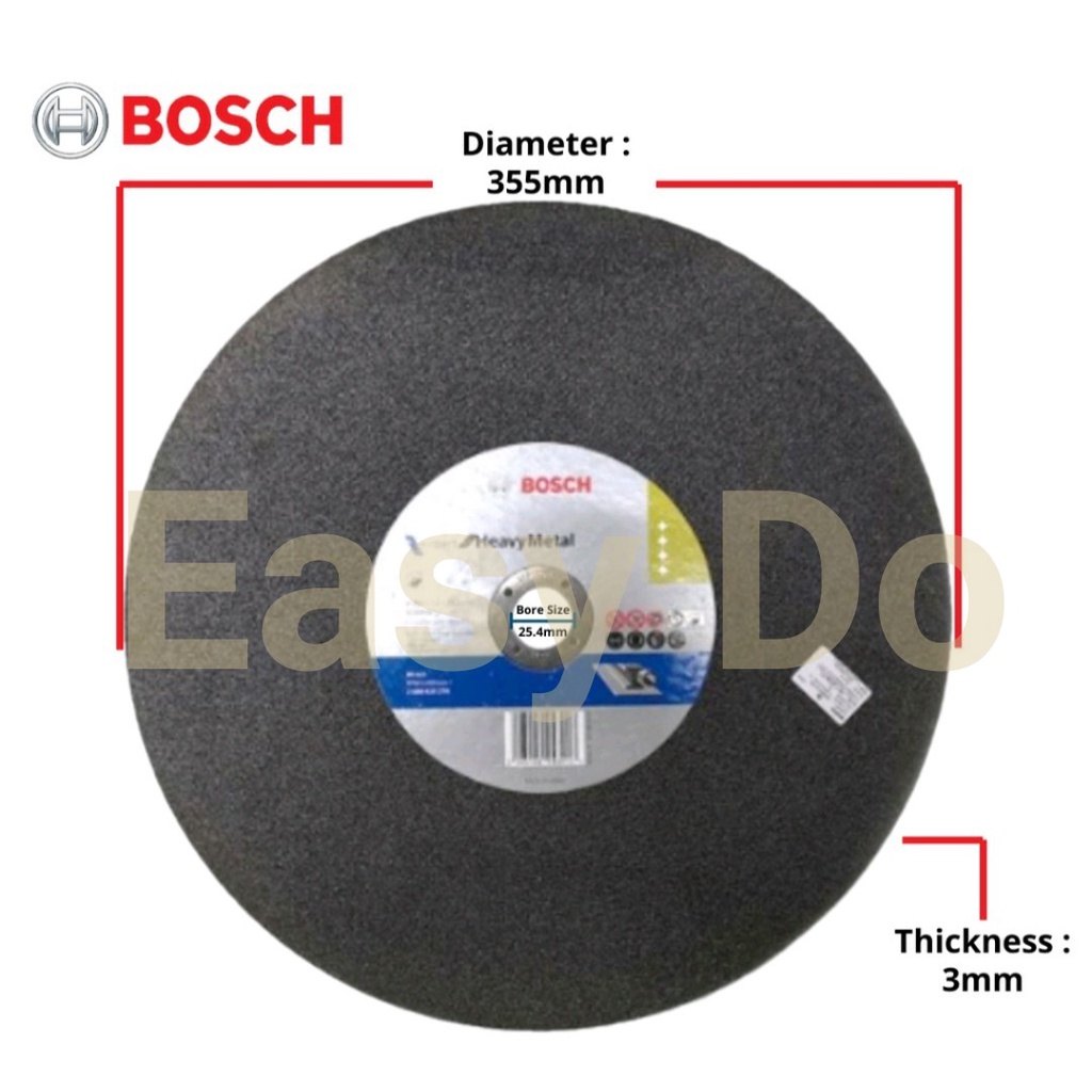 BOSCH 14" Inch Metal Cutting Disc EXPERT Speed Netting [ 350 x 3 x 25 ...