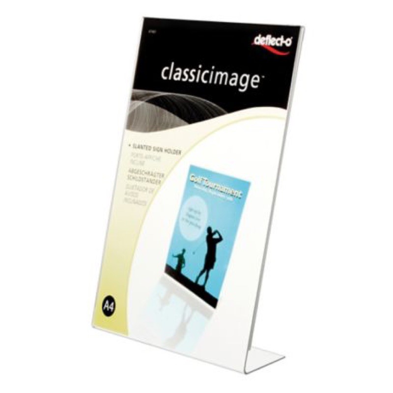 [Clearance] A4 L Shape Card Stand / Acrylic Display Stand L Shape ...