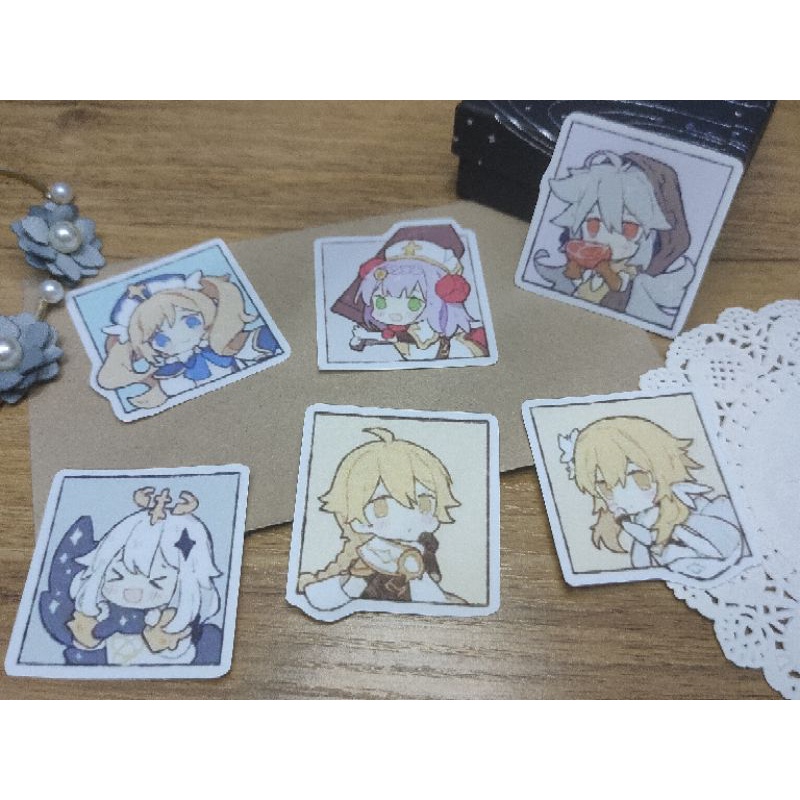 Limited Set Edition Chibi Genshin Impact Kawaii Anime Stickers ...