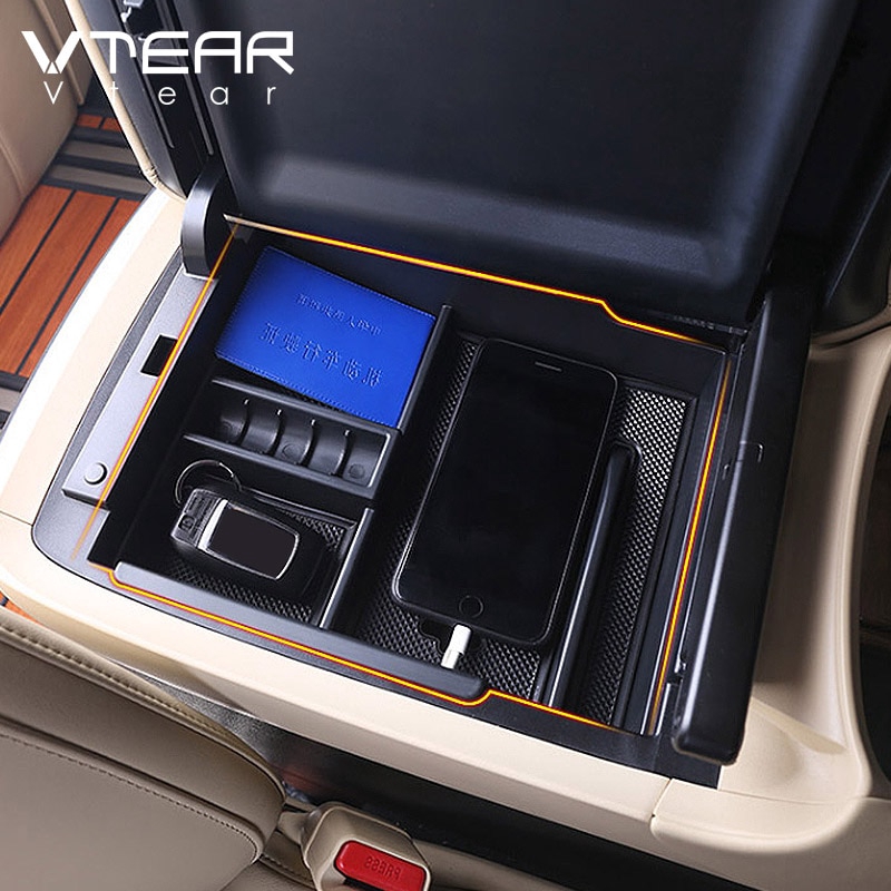 Vtear For Toyota ALPHARD / VELLFIRE accessories car storage box center ...
