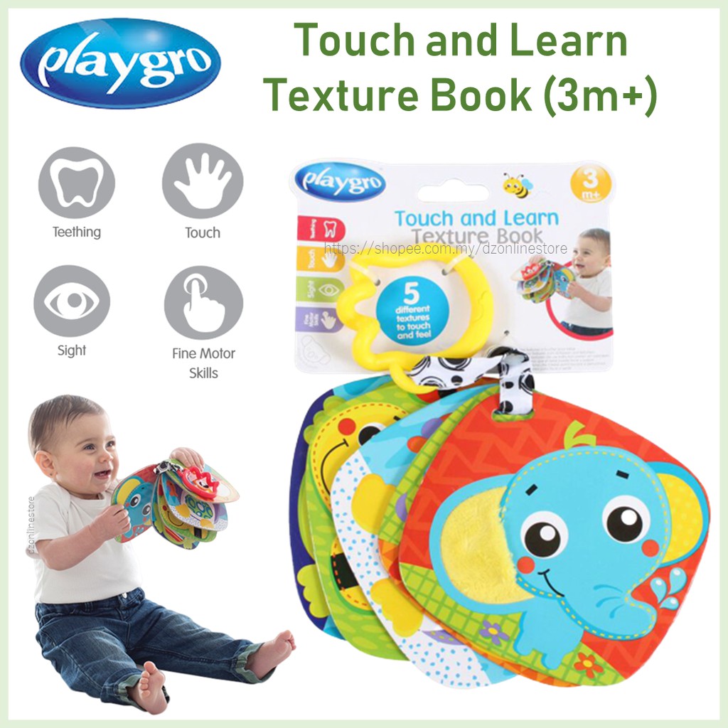 PLAYGRO Touch And Learn Texture Book | Shopee Malaysia