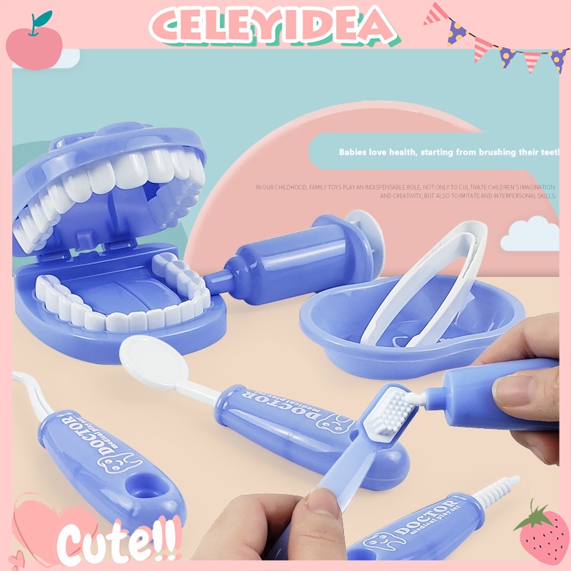 9 Piece Children's Oral Simulation Toy Teeth Brushing Demonstration ...
