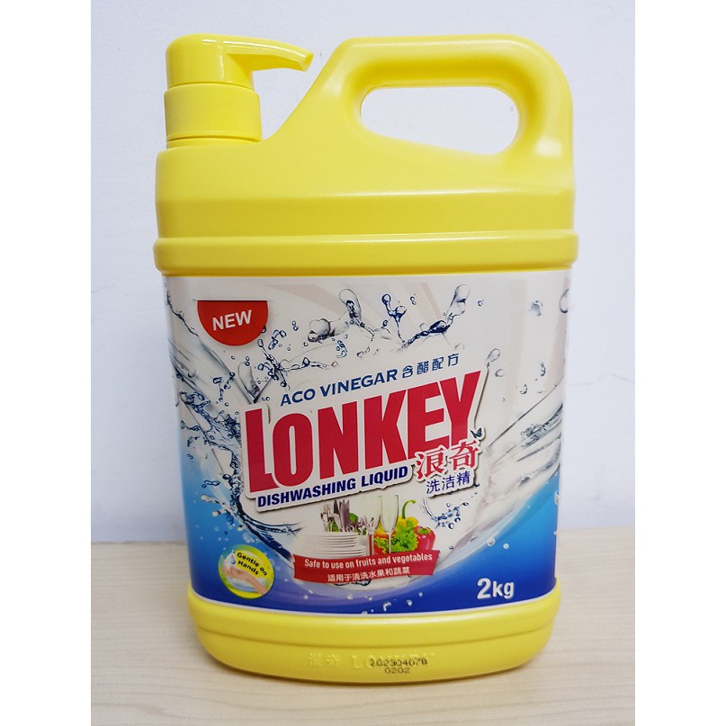 LONKEY DISHWASHING LIQUID 2kg x 1btl | Shopee Malaysia