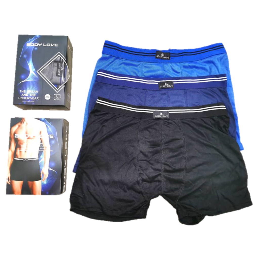 3 HELAI MEN BOXER DALAM 1 KOTAK -SPENDER -MEN UNDERWEAR SELUAR DALAM ...