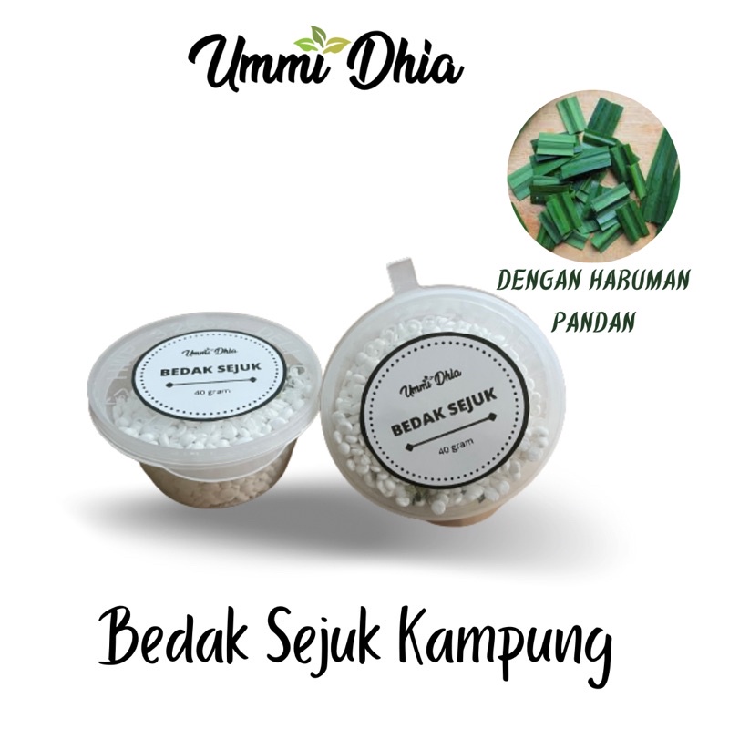 Bedak Sejuk Kampung Original Homemade Ummi Dhia Bedak Sejuk Beras ...