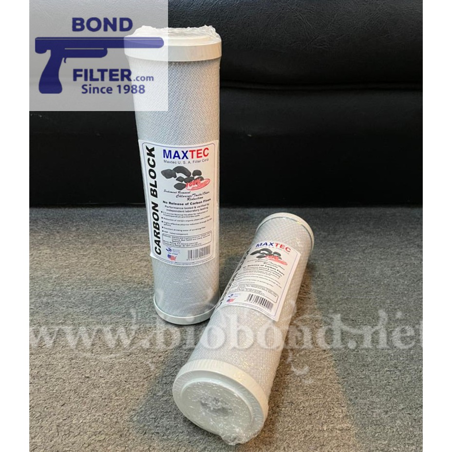 10" MAXTEC CTO CARBON BLOCK (5 Micron)Activated Carbon Block Water Filter Cartridge | Shopee ...