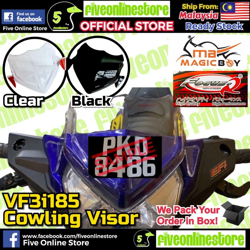 Visor SYM Vf3i185 Kepala Cap Cowling Windscreen Windshield Cowling ...