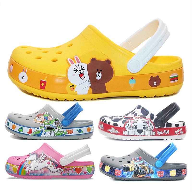 Original crocs kid's shoes Girl Cute cartoon Boy Sandals cute ready ...
