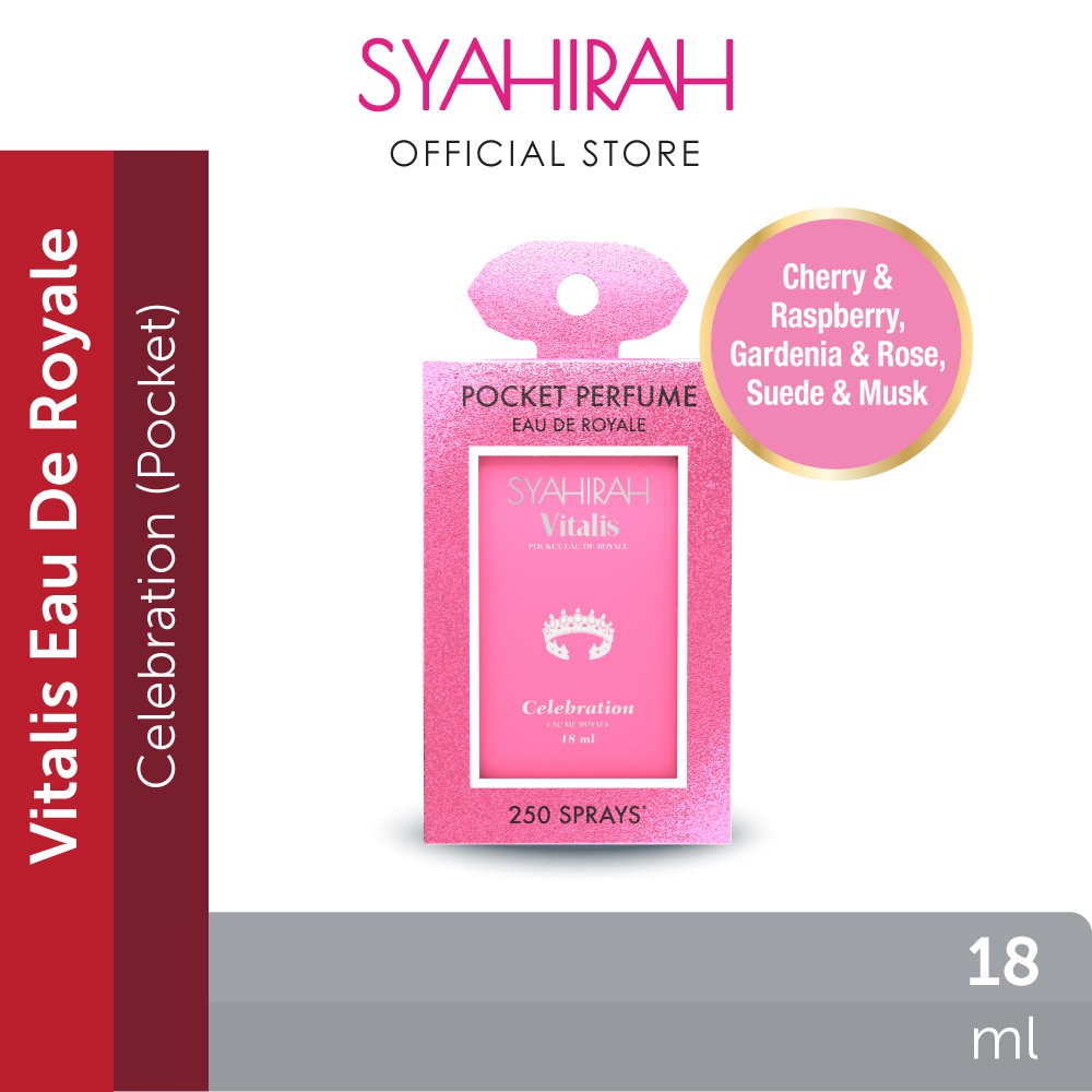 Syahirah Vitalis Pocket Eau De Royale Celebration 18ml | Shopee Malaysia