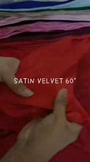 💥READY STOCK💥 Kain Baldu Satin Velvet 68"/ 175cm (elastic) OPEN METER ...