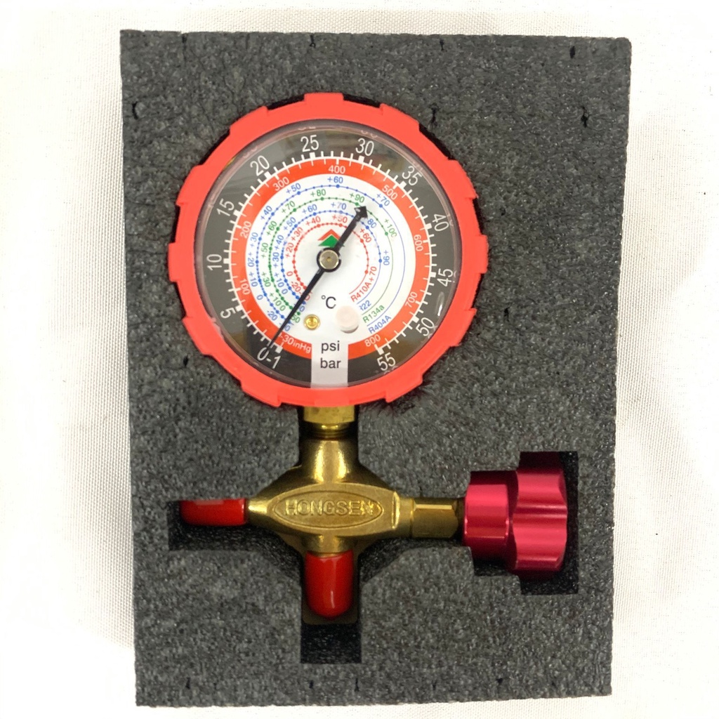 Manifold Gauge (single) Hongsen HS-466 NAL (low side) NAH (high side ...