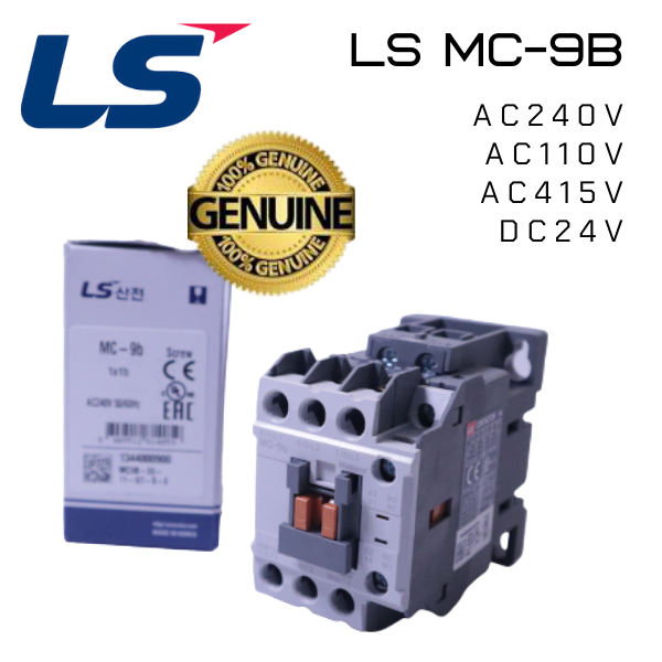LS ( MC-9b ) 1a1b Metasol Magnetic Contactor 3Pole AC240V/AC110V/AC415V/AC24V/DC24V | Shopee ...