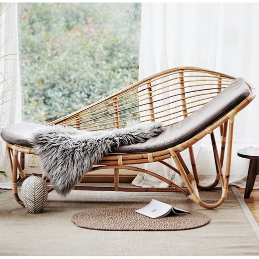 Leisure sofa-Rattan chair, reclining chair, rattan knitting simple and ...