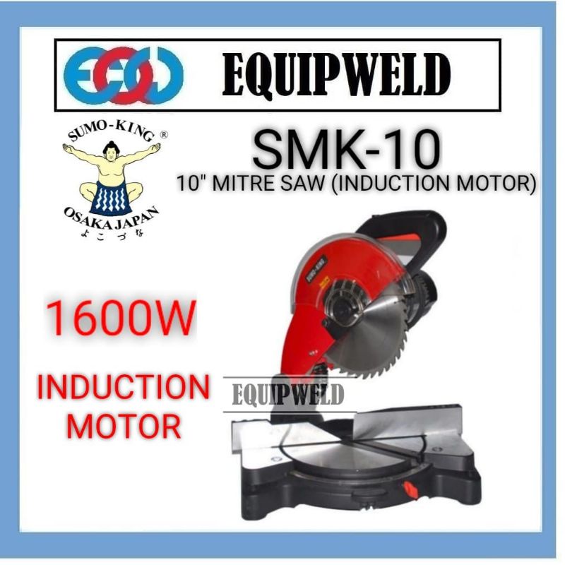 SUMO KING SMK-10 10" MITRE SAW (INDUCTION MOTOR) 1600W 254MM HEAVY DUTY ...