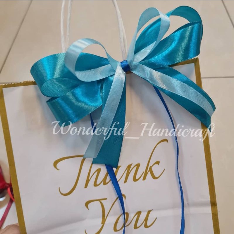 Ready-Made Ribbon Satin Colorful Ribbons hamper Ribbon Reben Hantaran ...
