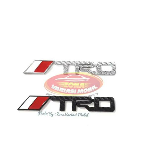 HITAM Emblem Logo Trd Flag Model Jdm Black/Chrome Carbon Motif Quality ...