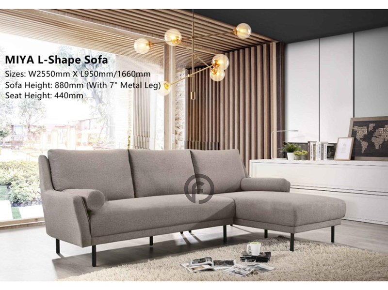 MIYA SOFA - L-SHAPE SOFA 3 SEATER | Shopee Malaysia