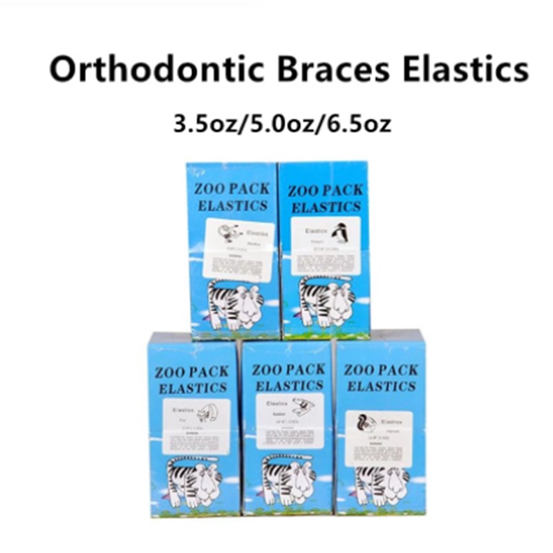 5000Pcs/Box ZOO Pack Dental Rubber Bands Latex Orthodontic Elastics ...