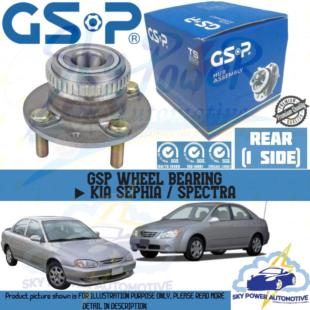 KIA SEPHIA / SPECTRA GSP WHEEL BEARING (REAR) | Shopee Malaysia