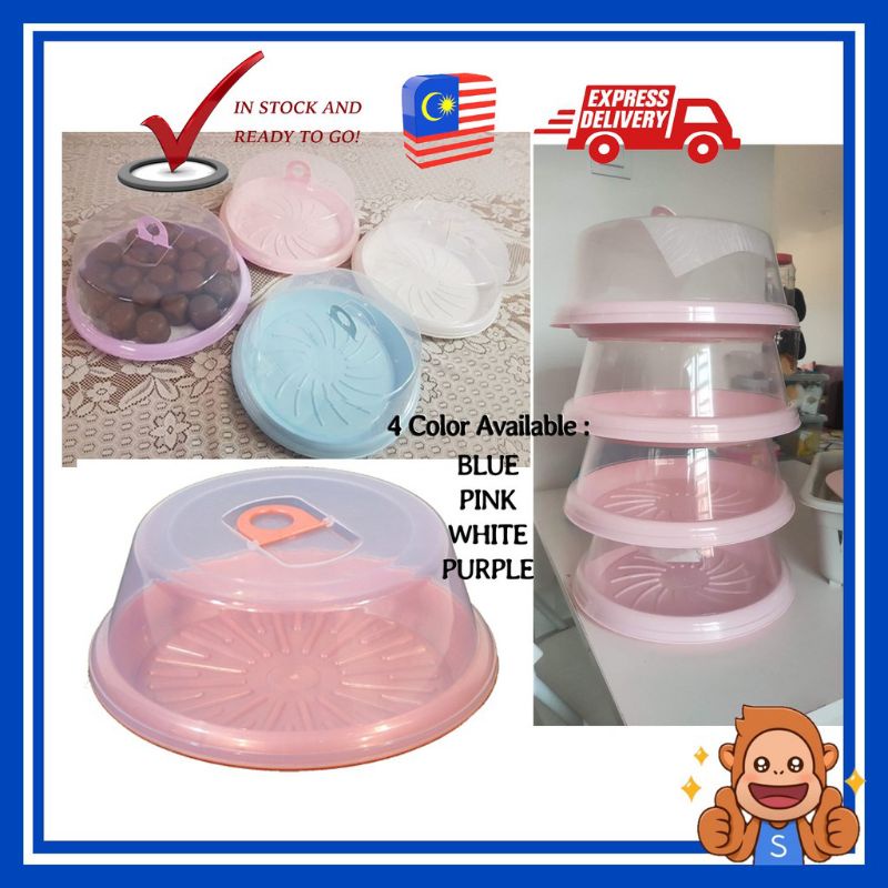 Bekas Simpan Makanan, Kuih, Kek / Multipurpose Food Storage Tray With ...