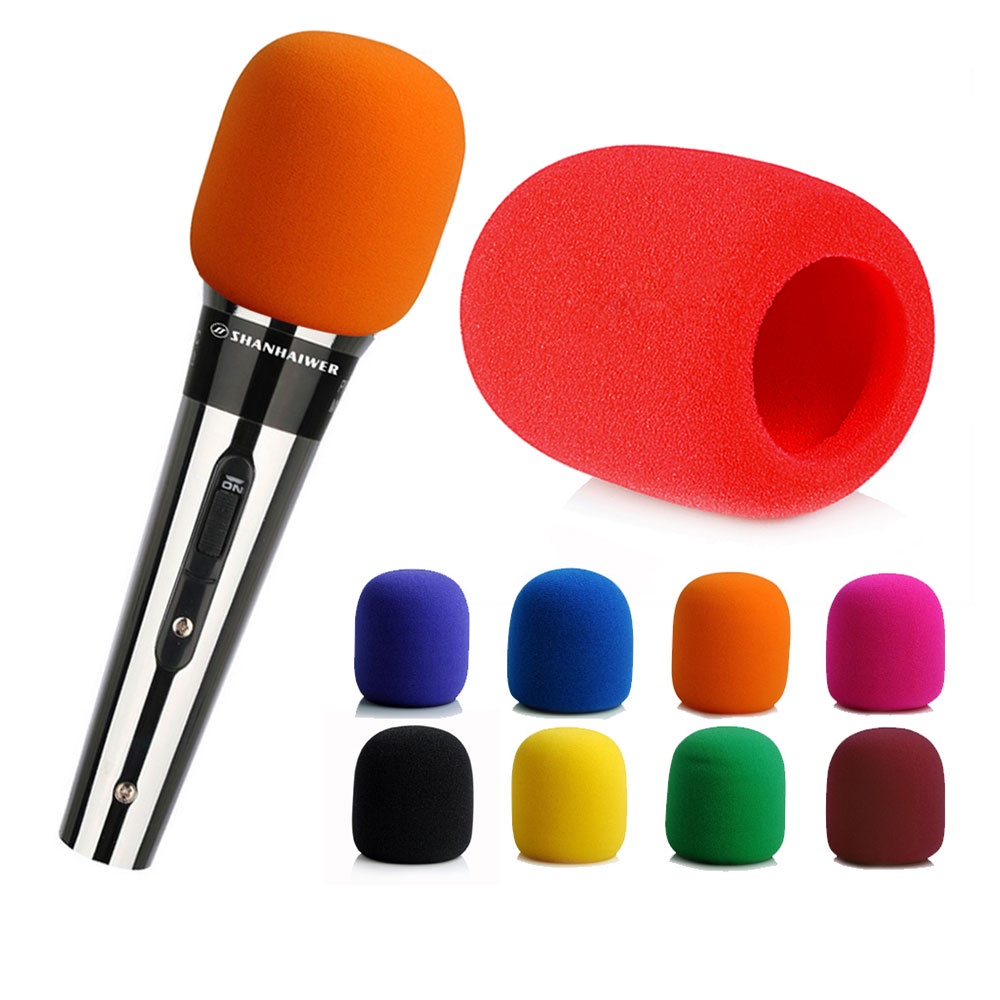 Colorful Foam Mic Cover Sponge Anti Noise Windscreen Sound For Handheld ...