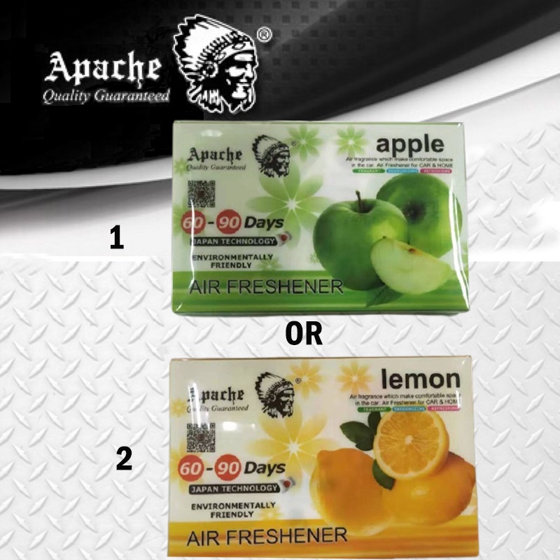 APACHE APPLE & LEMON FLAVOUR AIR REFRESHENER FRAGRANCE SCENT DEODORIZER ...