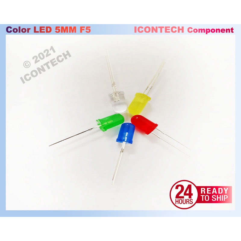 LED Multi Color 5MM LED F5 LED RED GREEN BLUE YELLOW WHITE LED Light ...
