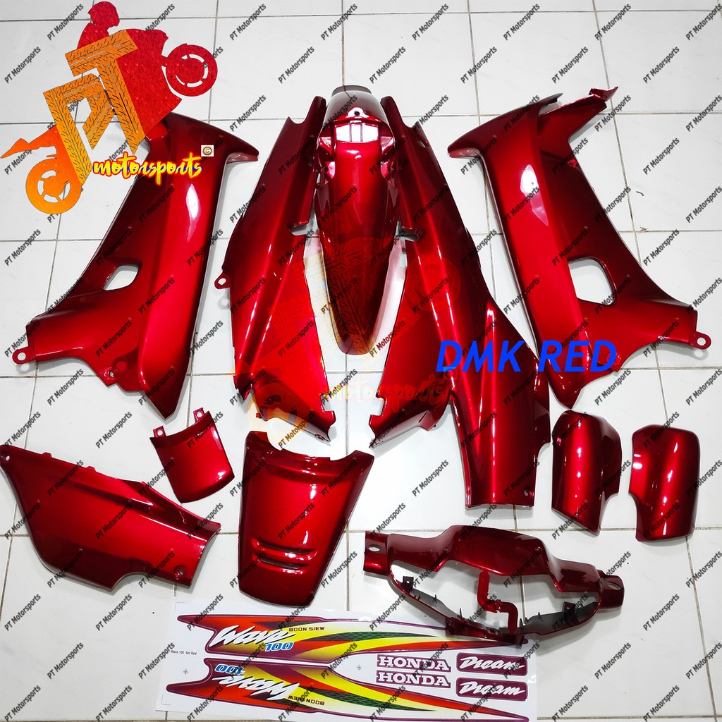 Honda Wave 100 Cover Set Black/Grey/Blue/Maroon Yellow Silver Bmc Blue ...