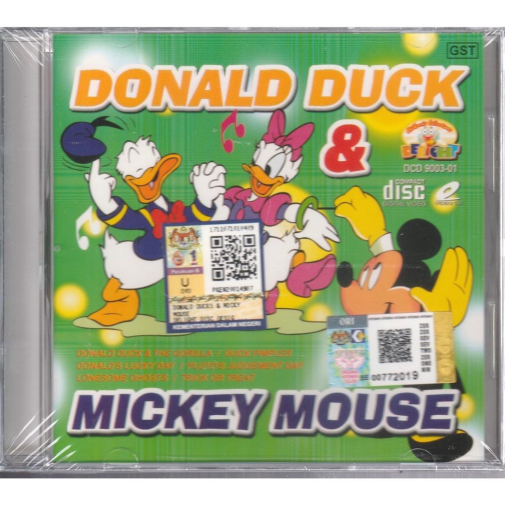 VCD Cartoon - Donald Duck & Mickey Mouse (DCD-9003-01) | Shopee Malaysia