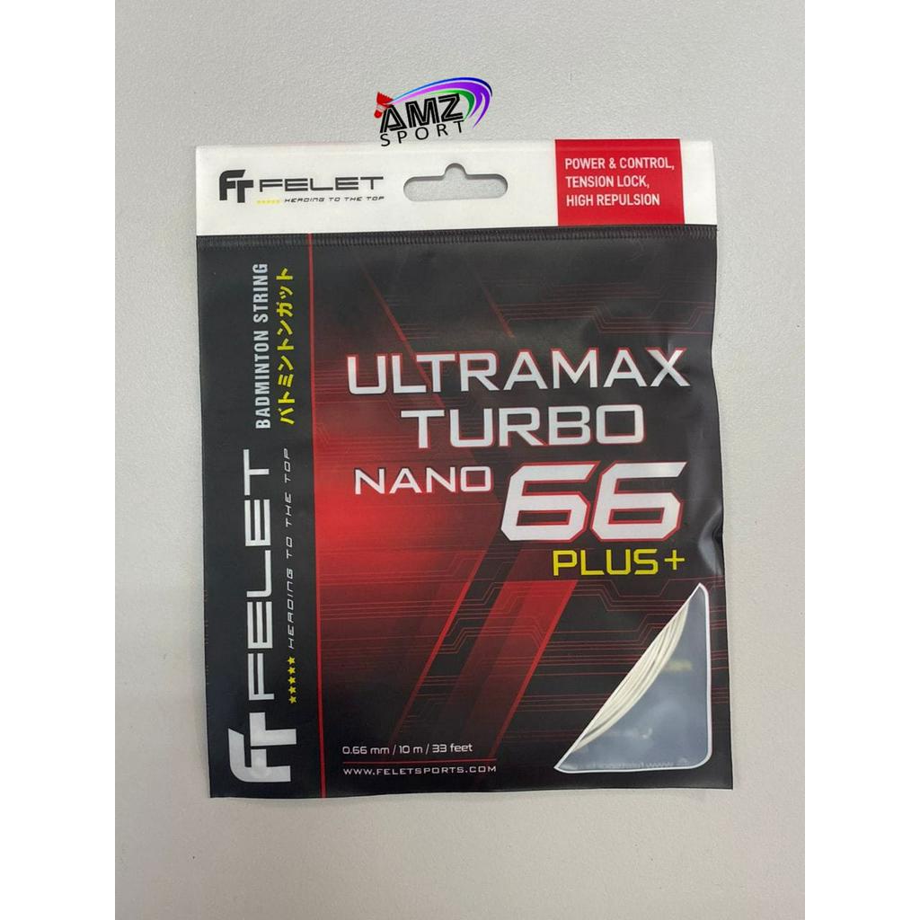FELET Ultramax Turbo Nano 66 Badminton String (Ready Stock) | Shopee ...