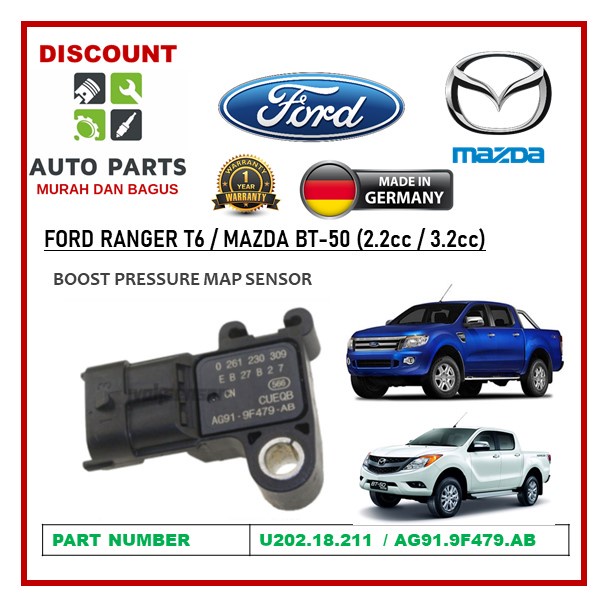 🔥MADE IN GERMANY 1 YR WARRANTY🔥 FORD RANGER T6 MAZDA BT50 2.2 3.2 BOOST ...