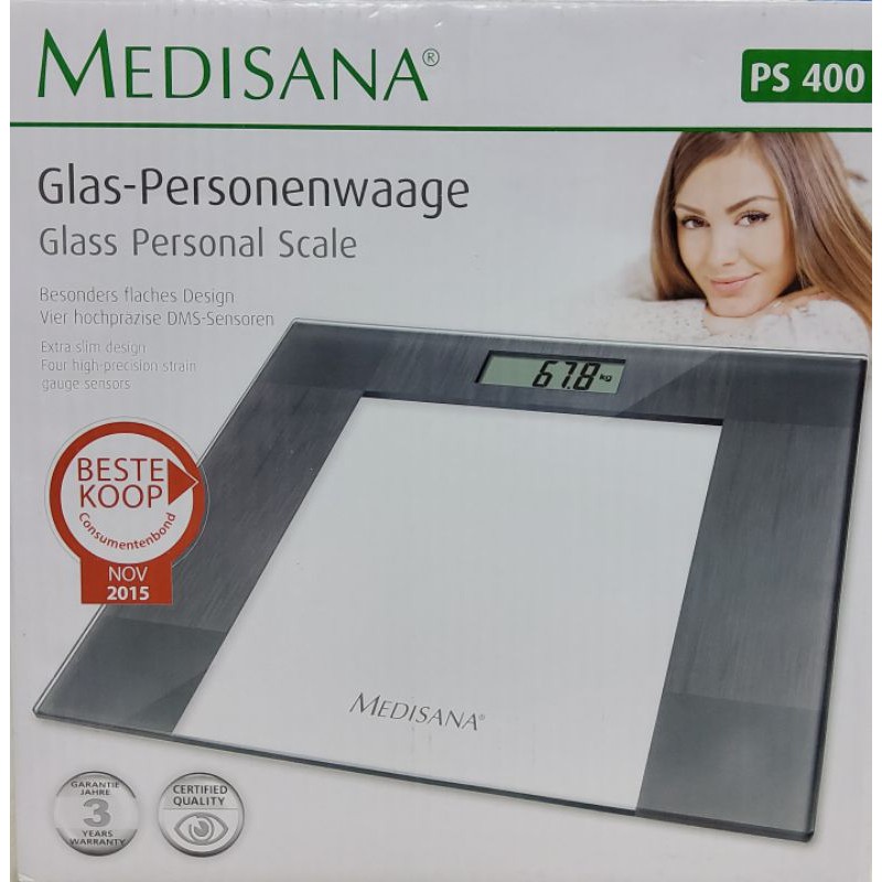 Medisana Glass Personal Scale PS400 | Shopee Malaysia