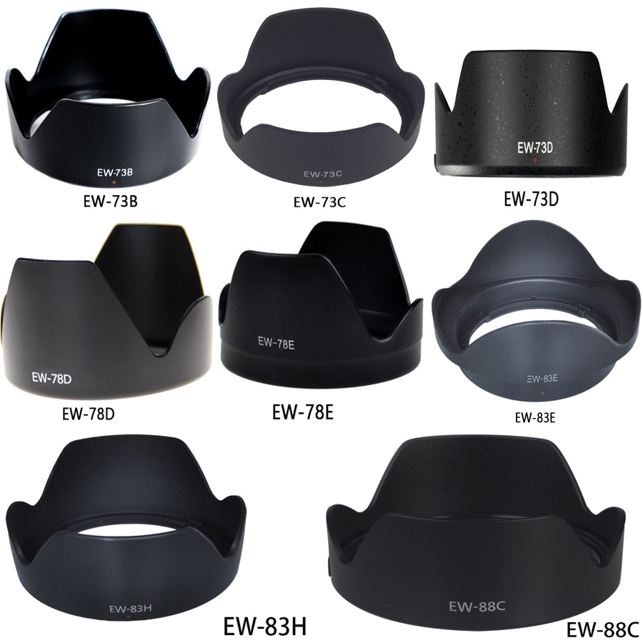 Camera Lens Hood For Canon EW-73B/EW-73C/EW-73D/EW-78D/EW-78E/EW-83E/EW ... Camera Lens Hood For Canon EW-73B/EW-73C/EW-73D/EW-78D/EW-78E/EW-83E/EW ...