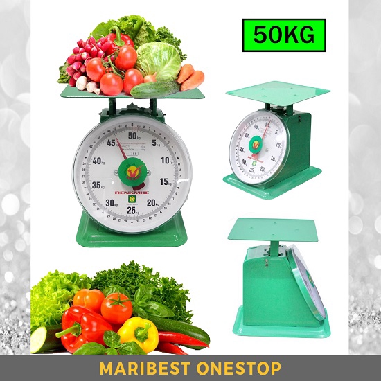 50Kg Spring Dial Scale Weighing Balance Kitchen Scale Timbang | Shopee ...