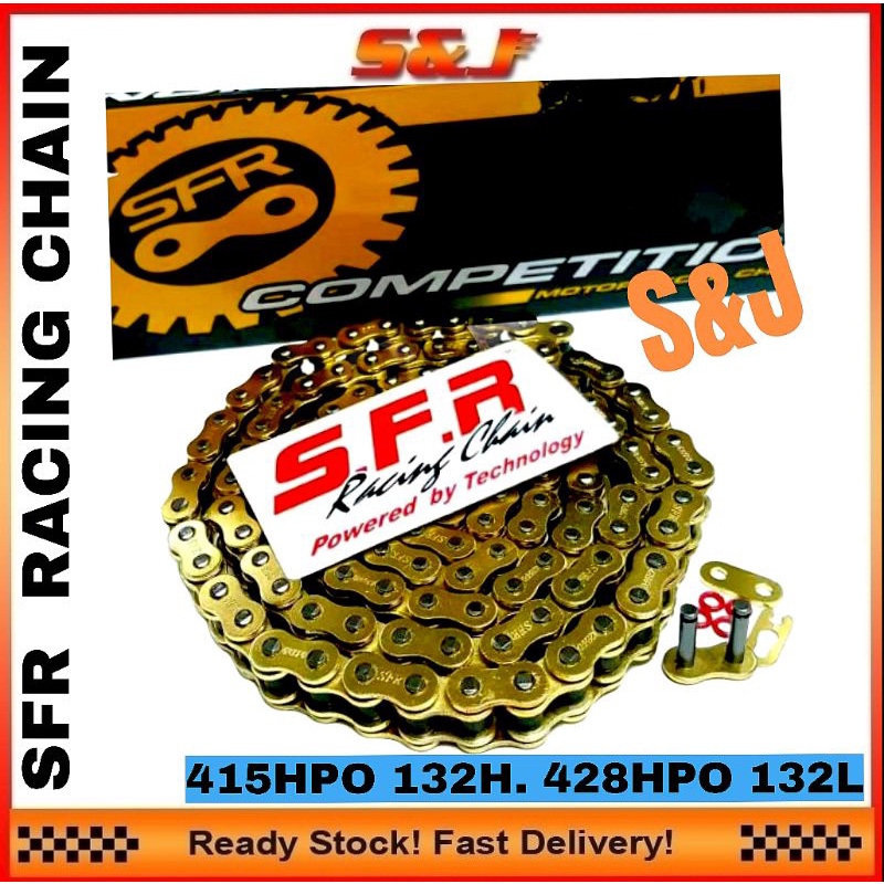 NEW STOCK 2024 SFR RACING CHAIN 415HPO-128L 428 HPO-132L O RING SFR ...